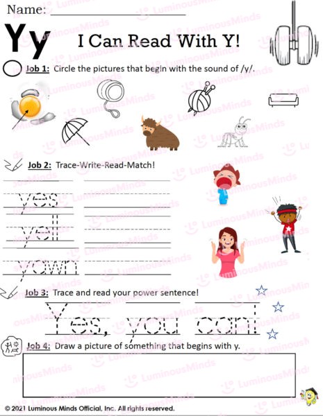 Reading Comprehension Worksheets - I Can Read With Y!