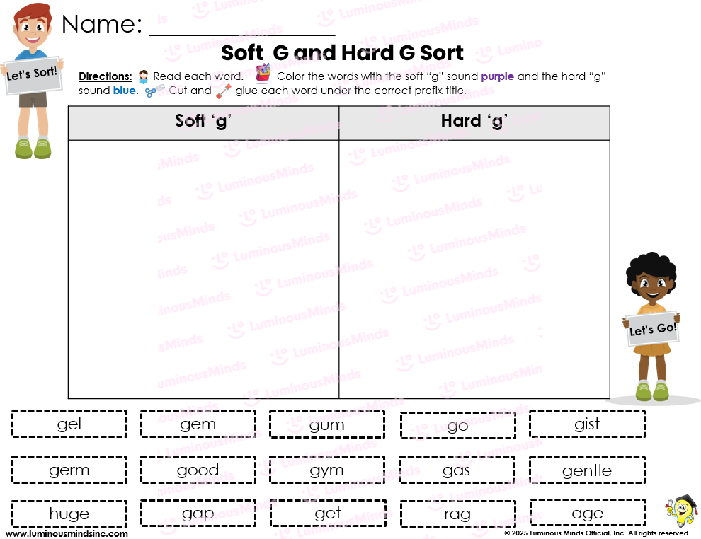 Reading Comprehension Worksheets - Let’s Learn About the Hard and Soft ...