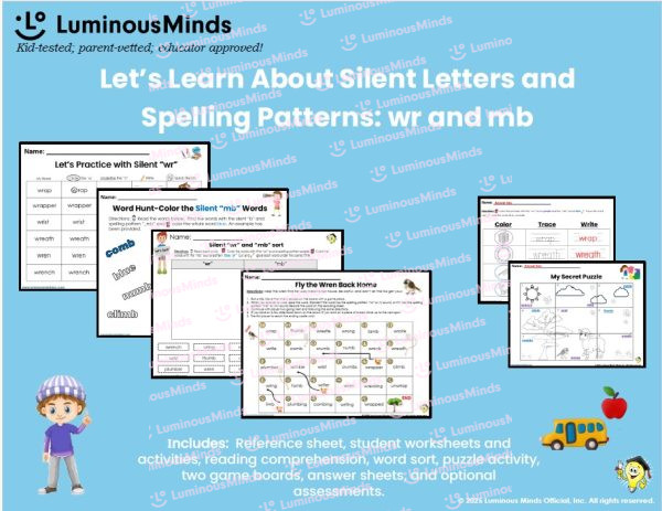 Reading Comprehension Worksheets - Let’s Learn About Silent Letters and ...