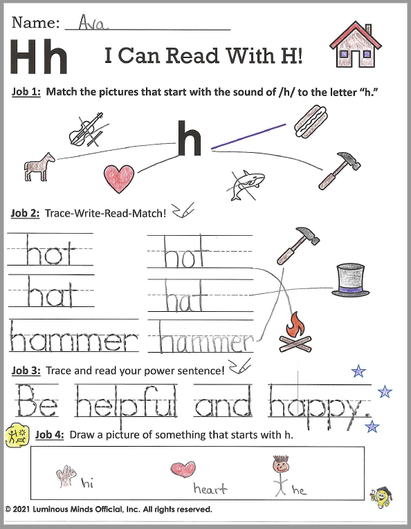 Activities and worksheets for learning letter sounds science of reading