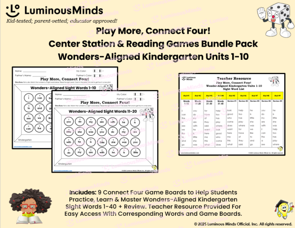 Reading Comprehension Worksheets - Wonders-Aligned Sight Word Center ...