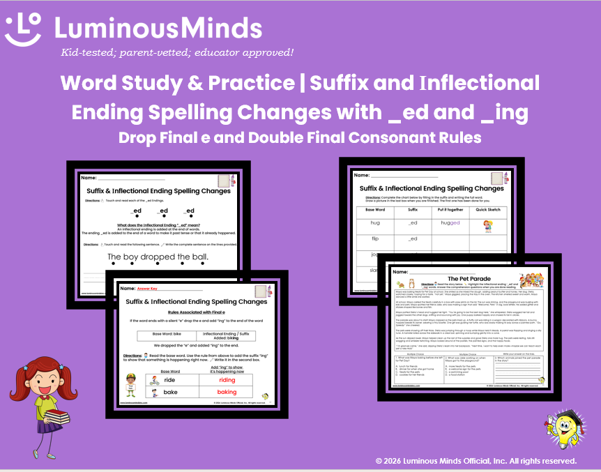 Reading Comprehension Worksheets - Word Study & Practice: Spelling ...
