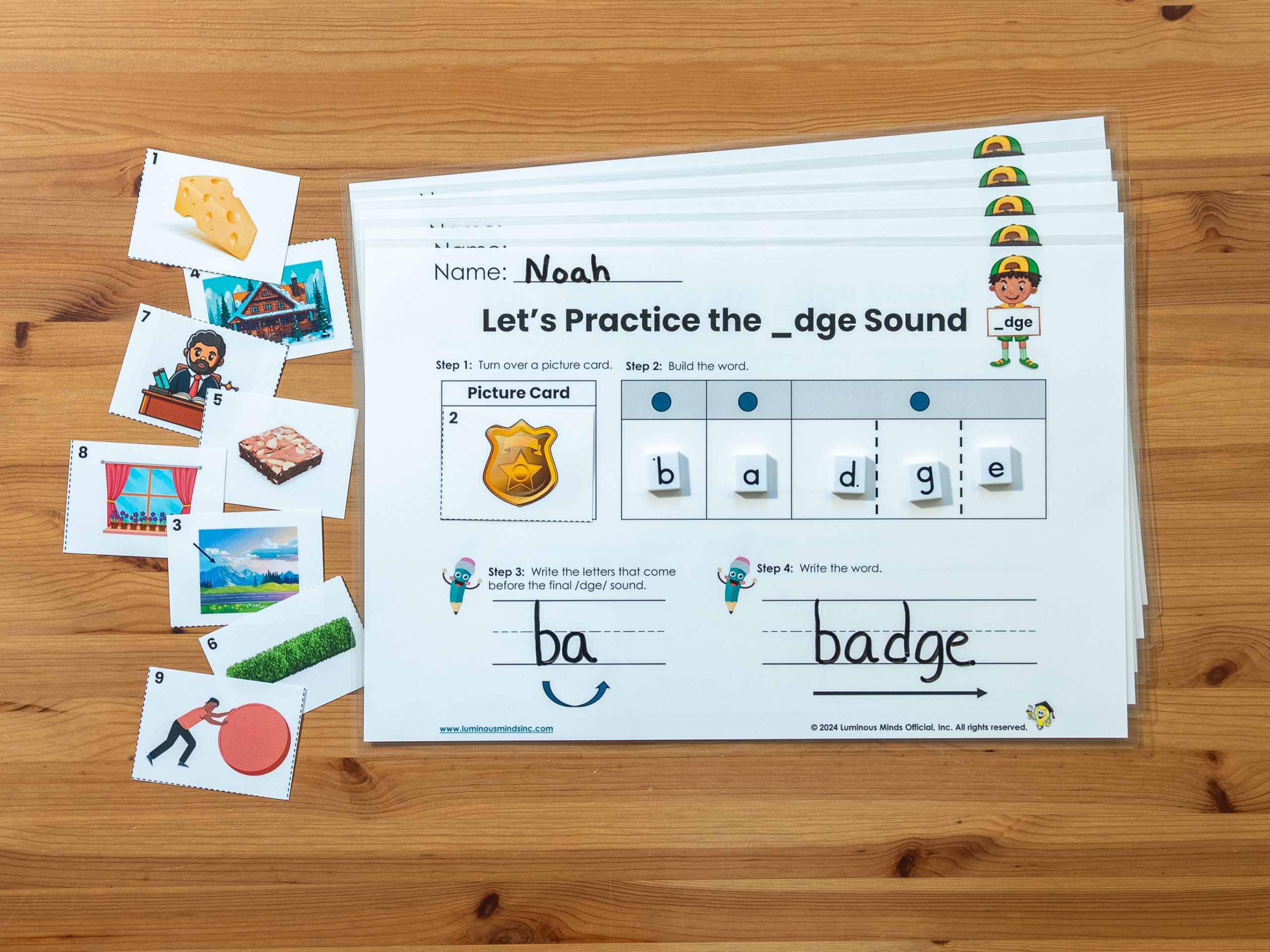 The _dge Sound Word Building Mats | Hands-On Phonics & Word Building ...