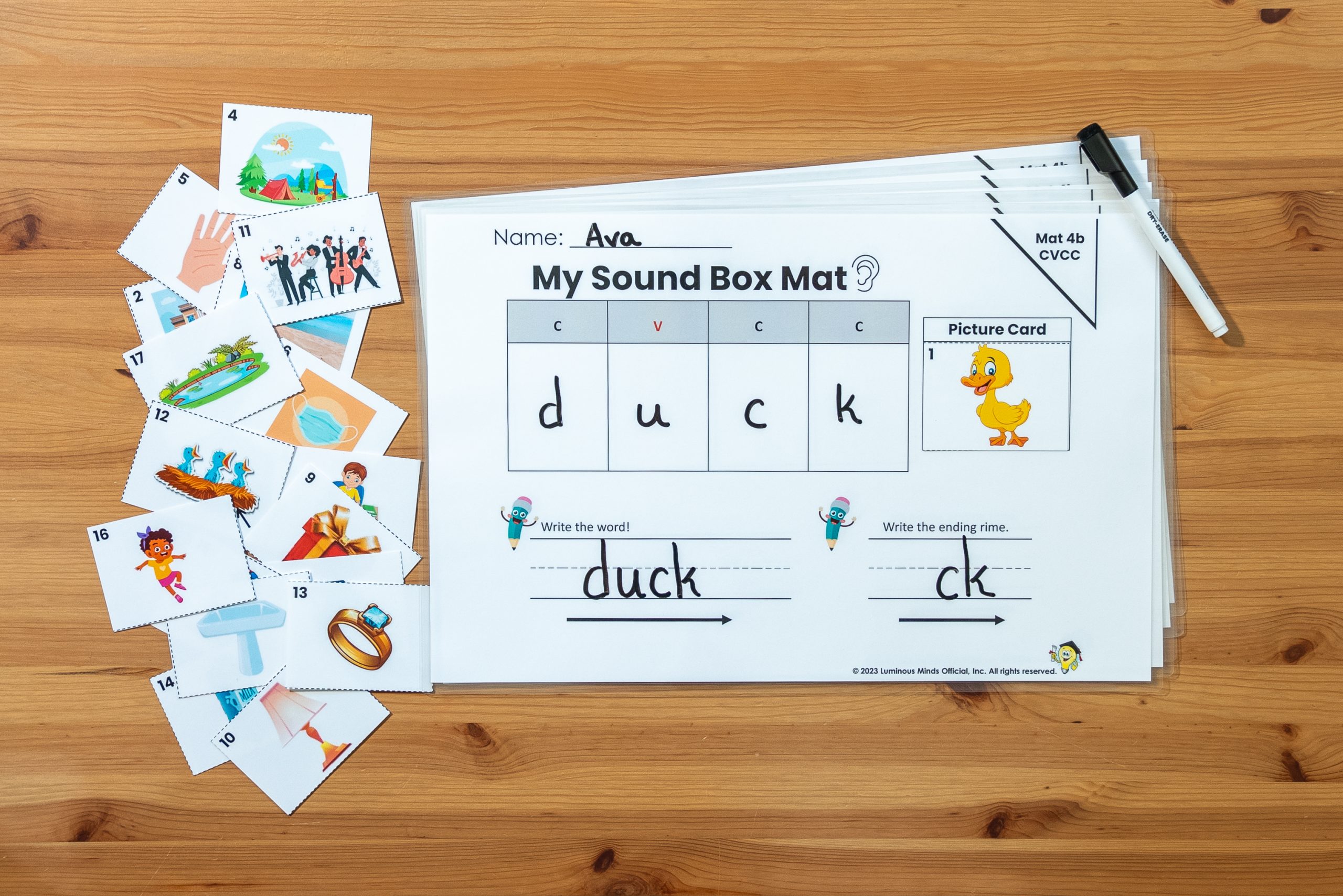 CVCC Sound Box Word Building Mats | Hands-On Phonics & Word Building ...