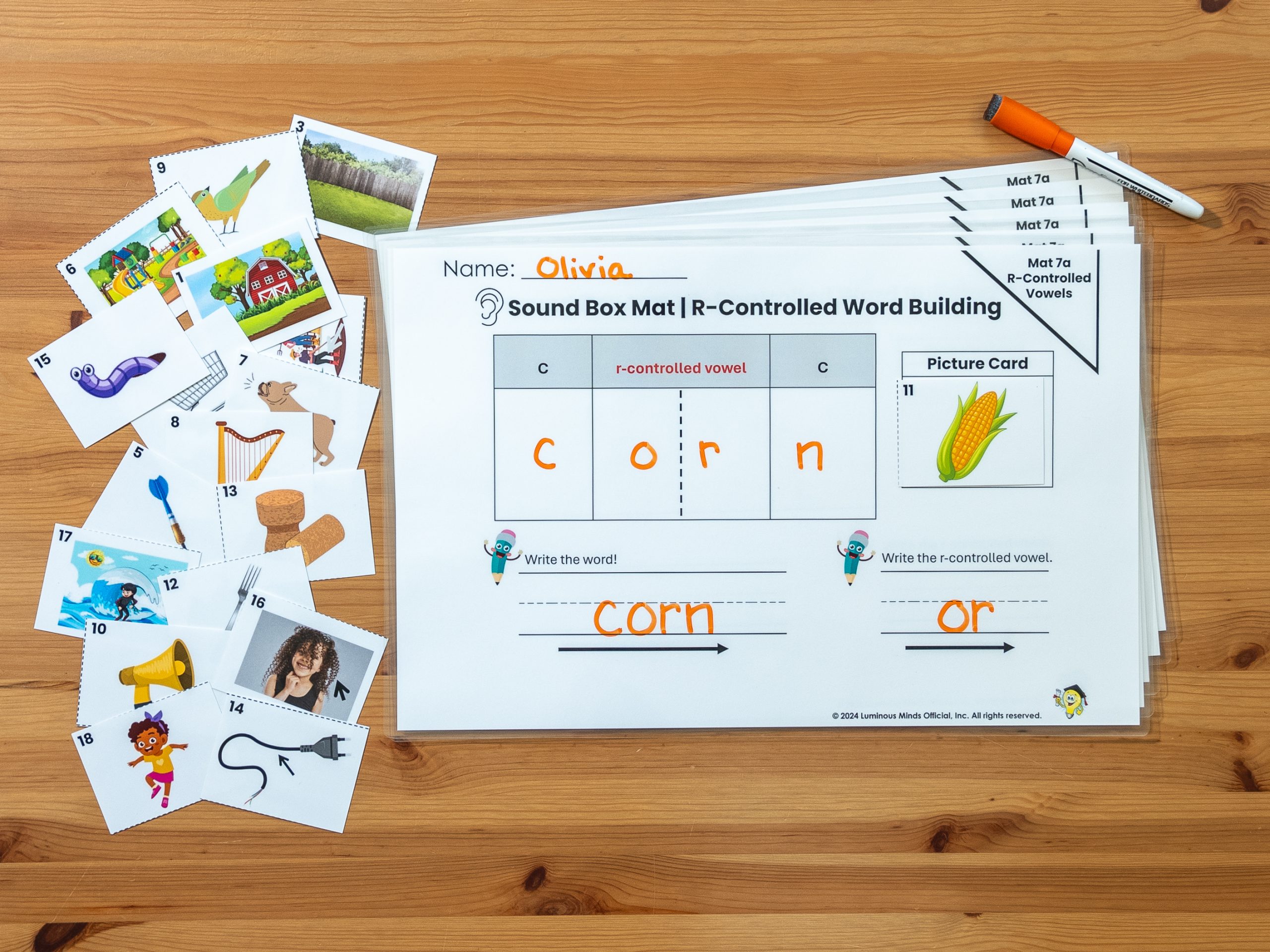 R-Controlled Vowels Word Building Mats | Hands-On Phonics & Word ...